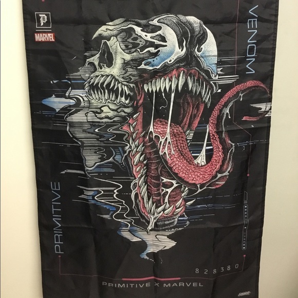 Primitive | Wall Decor | Primitive X Marvel Venom Banner | Poshmark